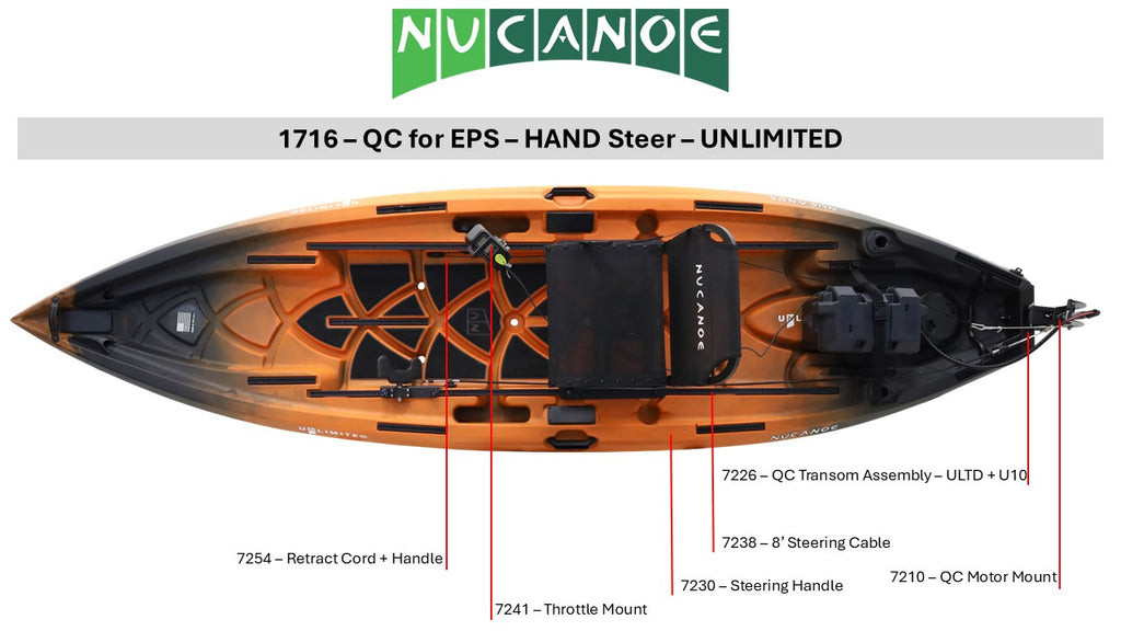 #1718 - QuickConnect for EPS - HAND Steer - UMAX – NuCanoe Inc
